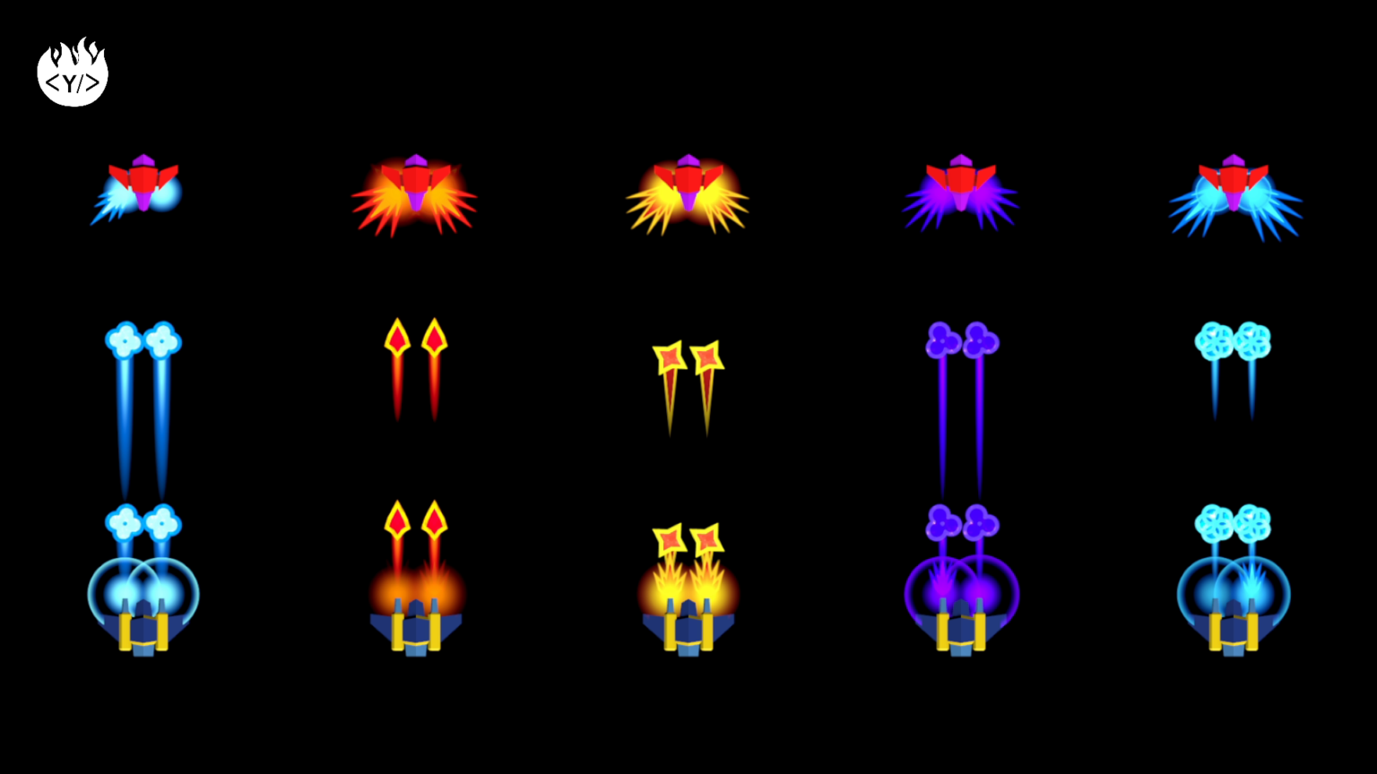 Space Shooter Projectile 2.5D Part 3 Package | Yel Scrypt Fire Studio